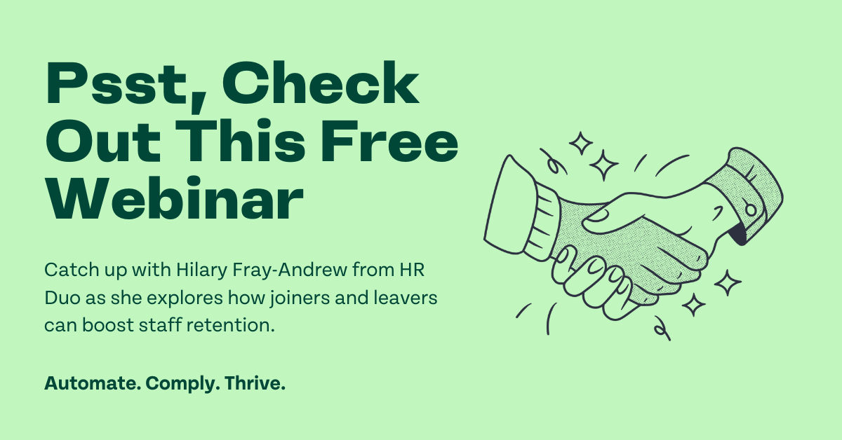 Access Our Joiners and Leavers Webinar | HR Duo